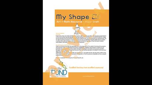 Elf Craft a Fun December Math Activity by From the Pond | TPT