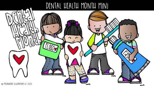 Dental Health Month clip art, tooth MINI by Melonheadz Clipart | TPT