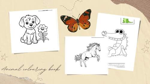 Animal coloring book by smart life | TPT