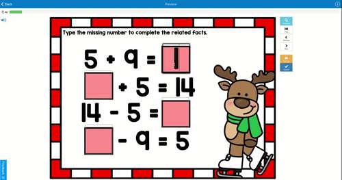 December Math Games Related Addition and Subtraction Facts by Krafty in ...