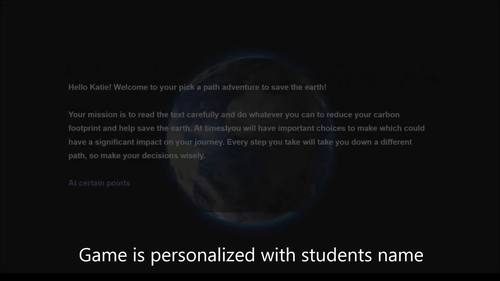 Digital Escape Room Adventure Pick A Path 'Save the Earth' Earth Day ...