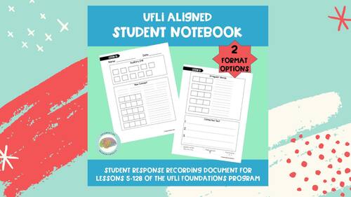 Student notebook- sheets for written responses that aligns with all ...