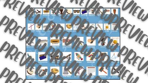 Musical GUESS WHO: Classroom Percussion Instruments Edition! | TPT