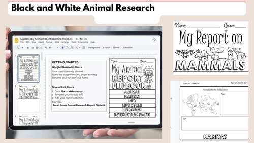 Animal Research Project Informational Writing Google Slides Digital ...