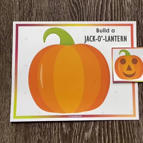 Build a Jack O' Lantern, Shapes Activities, Fall or Autumn Busy Book ...