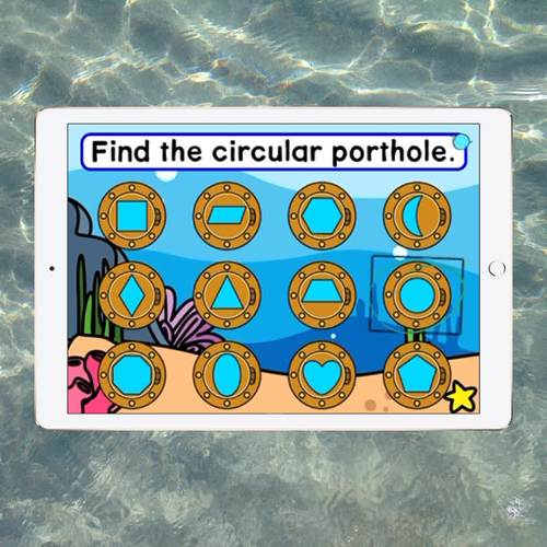 Find the ocean shapes Review | BOOM CARDS with audio by LOL - Life of ...