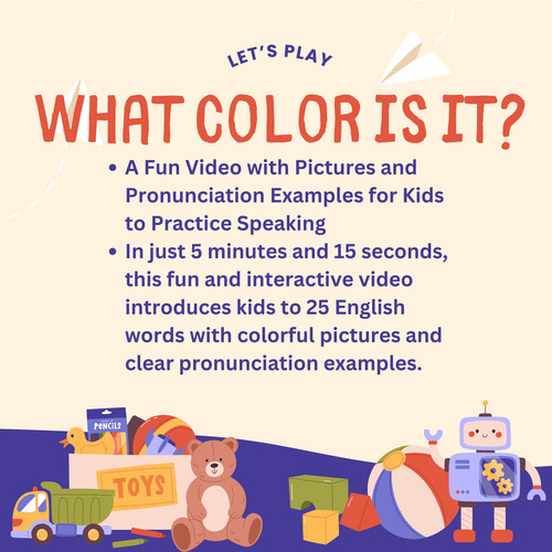 Video Fun Color Quiz for Kids! | Learn English Colors with Easy Questions