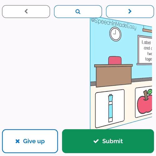 Back to School Associations | Boom Cards for Speech by Speechin Made Easy
