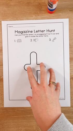 Magazine Letter Hunt Alphabet Activity by Literacy Edventures | TPT