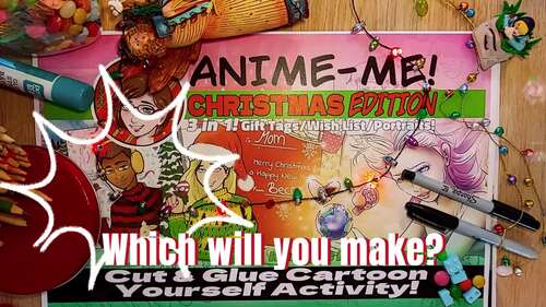 Christmas & Winter Cartoon Yourself Gift Tags, Wish Lists & Portraits ...