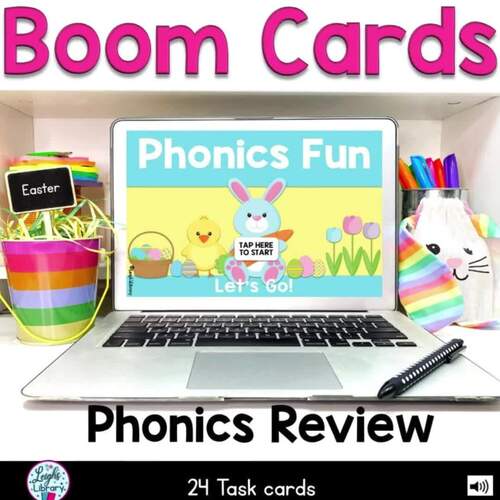 Boom Cards™ Spring Phonics Review by Leigh's Library | TPT