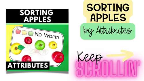 Sorting by Attributes Kindergarten 1st| Sort Apples by Attributes |12 ...