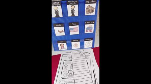 1st Grade Presidents Day Writing Center by Teaching Firsties with Mrs Hull