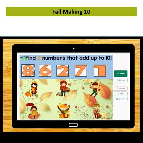 Fall Making 10 BOOM CARDS™ Fall Digital Activity by Limes and Lemons