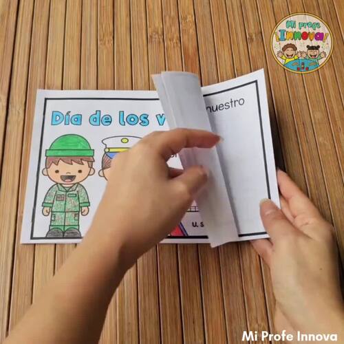 Veterans Day in Spanish - Emergent Reader - Día de los Veteranos - Lectura