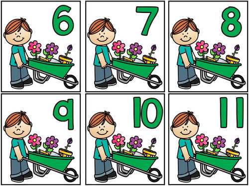 Spring Match Up! Matching Numbers and Arrangements by Erika Deane