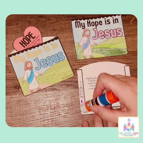 Hope in Jesus Bible Pocket Craft | Psalm 39:7 Sunday School Craft ...