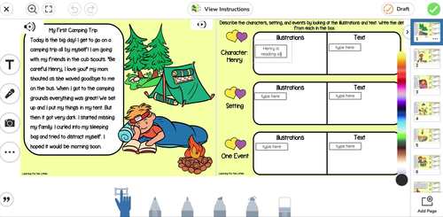 RL.1.7 1st Grade Illustrations and Details Seesaw and Printable ...