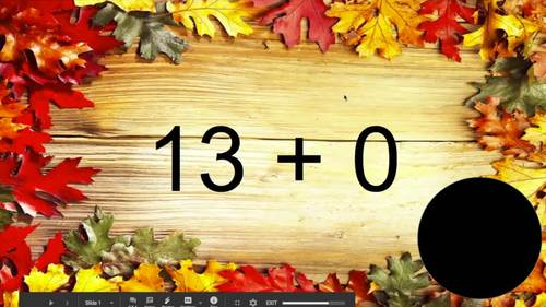 Fall Addition Within 20 Google Classroom™ Digital Flash Cards | TPT