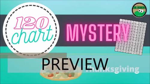 120 Chart Mystery - Thanksgiving (video and recording sheet) by The ...