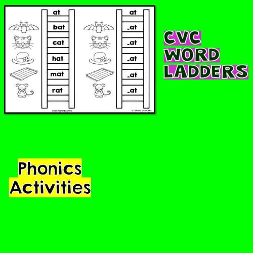 CVC Word Ladders - Phonics Activities by 1stgradefireworks | TPT