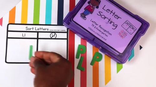 Sort the Letters Task Cards | Morning Work by Yassah-Rose Early Learning