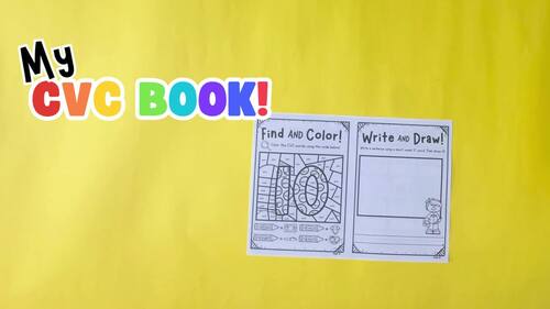 CVC Short Vowel E Book | Phonics Activity Booklet for Kindergarten to ...