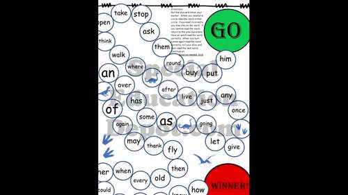 1st Grade Sight Word Game Boards by Special Education Depot | TPT