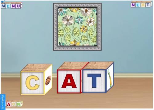 Phonics Blocks Play Scenes (Short -a- word families) by Say Gray Speech