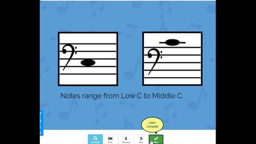 Bass Clef Note Recognition Digital Boom Learning Task Cards by The 4x6 ...