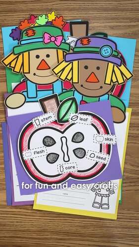 Apple Craft, Scarecrow Craft, & Fall Craft Projects Kindergarten ...