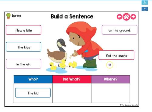 Speech Therapy Sentence Formulation BOOM™ Cards for summer, fall ...