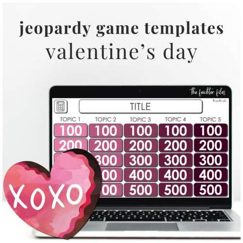 Editable Blank Jeopardy Game Template Google Slides PowerPoint ...