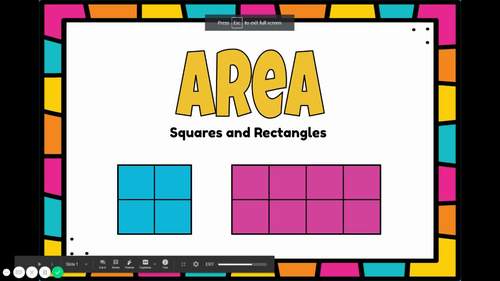 Distance Learning: Google Slides -Area Lesson Video by Jennifer Johnson