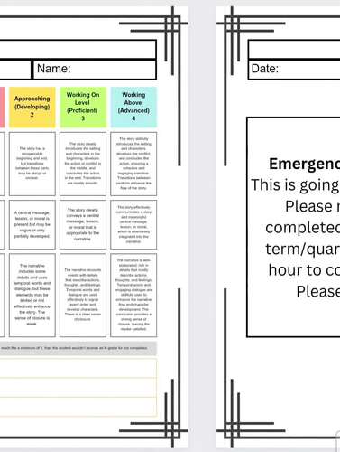 Folklore Fable Tri-phase Assessment | Track Growth | CCSS - Common Core ...