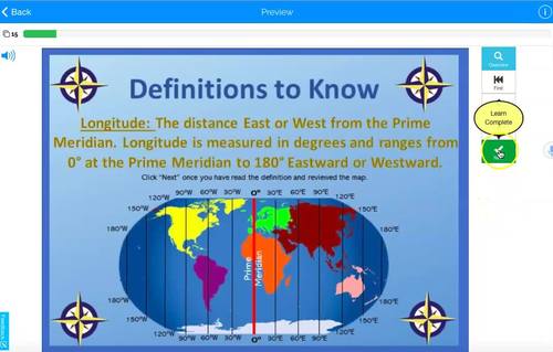 Latitude and Longitude Practice Boom Cards (World Map) | TPT