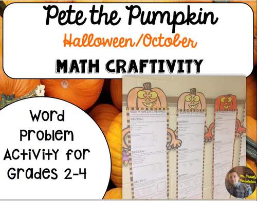 Halloween Activities for Math: Multi-Step Word Problem Math - Grades 2-5