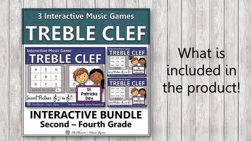 Elementary Music Centers Treble Clef Note Name Games {St. Patrick's}