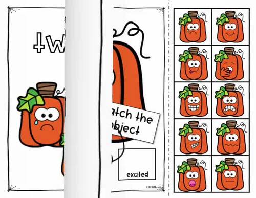 Interactive & Adaptive Book "Pumpkin Emotions" Pre-K Special ed Speech