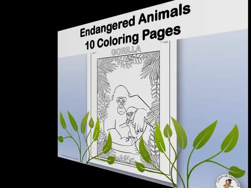 Endangered Animals Coloring Worksheets by Catch-Up Learning | TPT