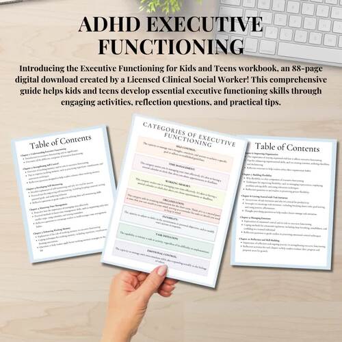 ADHD Executive Functioning Workbook for Kids & Teens, Emotional Regulation