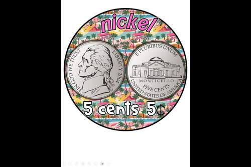 Basic Babes Coin and Dollar Bills Posters by Julia's Colorful Classroom