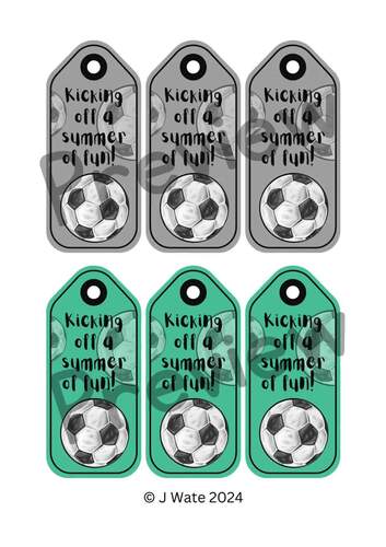 Sports Themed End of Year Gift Tags: Printable Gift Tags for Student