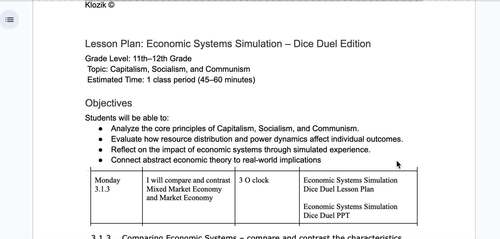 Economic Systems & Comparative Advantage Simulation Bundle High School ...