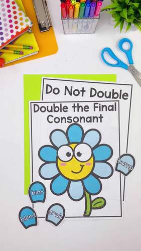 Double Final Consonant Inflectional Ending - Double Consonant ED ING ...