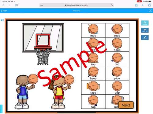 Articulation BOOM Card Deck: Shooting Hoops Final /p/ | TPT