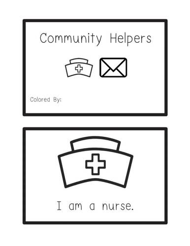 COMMUNITY HELPERS Emergent Reader and Tracing Worksheet DOLLAR DEALS