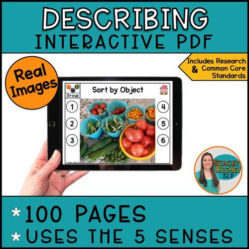 Teaching Describing Pictures with the 5 Senses for Speech Therapy ...