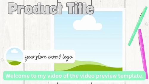 TPT Product Preview Video - Canva Template Freebie by Make A Scene Mockups