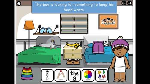 Winter Clothing Inferences Boom Cards™ by Speechie Adventures | TPT